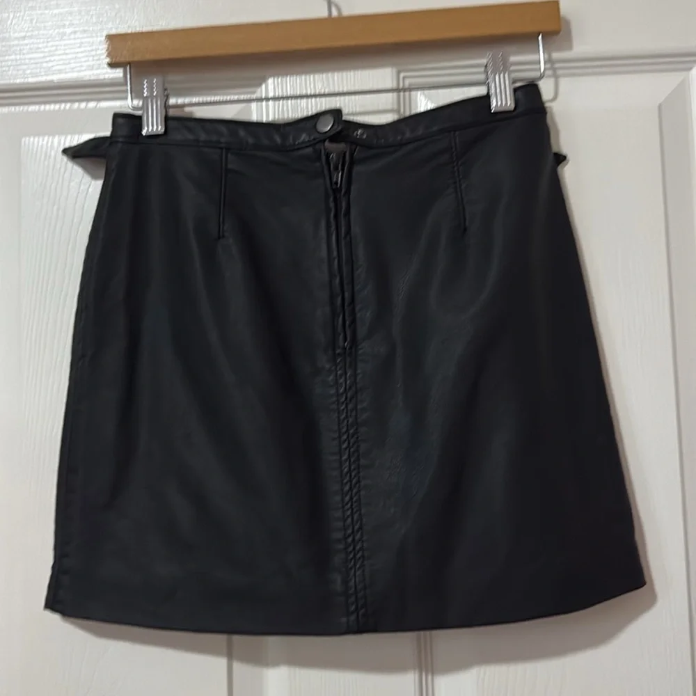 Free People | Skirts | Free People Black Asymmetrical Pencil Mini Skirt ...